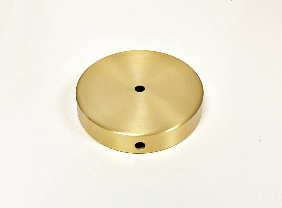 BRASS LAMP BASES-Round-5",6",7" or 8" Available in 2 Finishes: LB or P ...