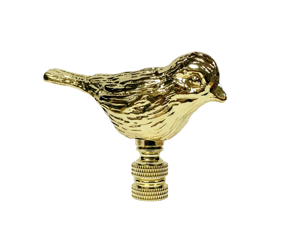 SPARROW Lamp Finial-Antique Brass or Polished Brass Finish, Highly det ...