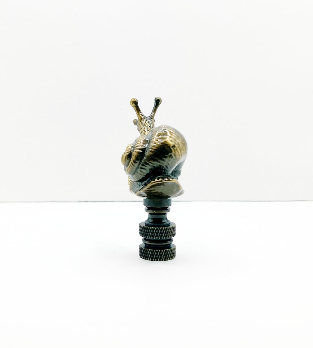 SNAIL Lamp Finial-Aged Brass Finish, Highly detailed metal casting ...