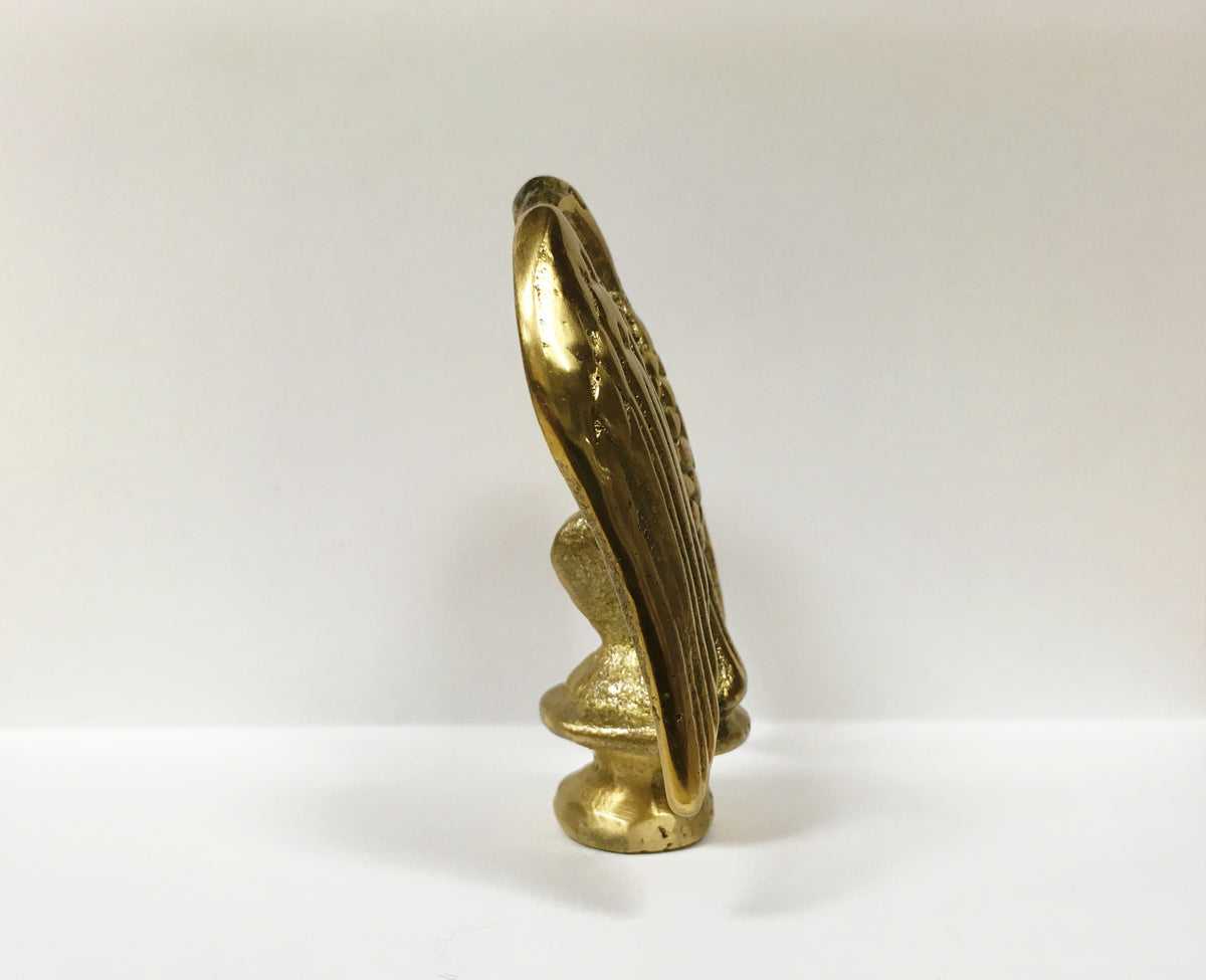 EAGLE Solid Cast Brass Lamp Finial, Heavy and Detailed w/Dual Threads ...