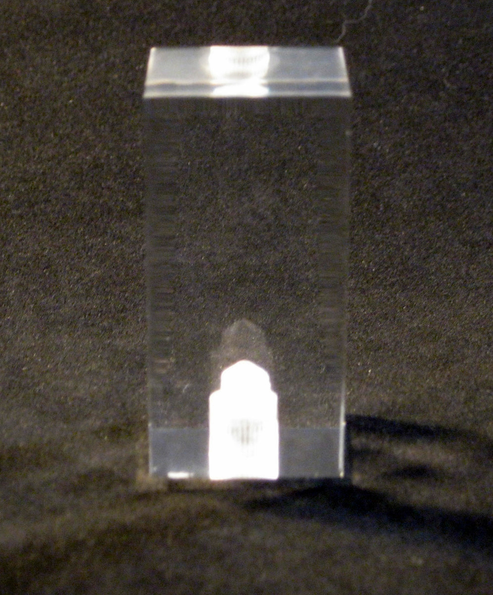 ACRYLIC RECTANGULAR CUBE Lamp Finial-2"H-Clear, Transitional – Lamp ...