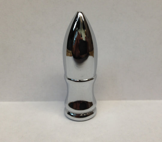 BULLET Machined Metal Lamp Finial-Chrome Finish – Lamp Finial Designs