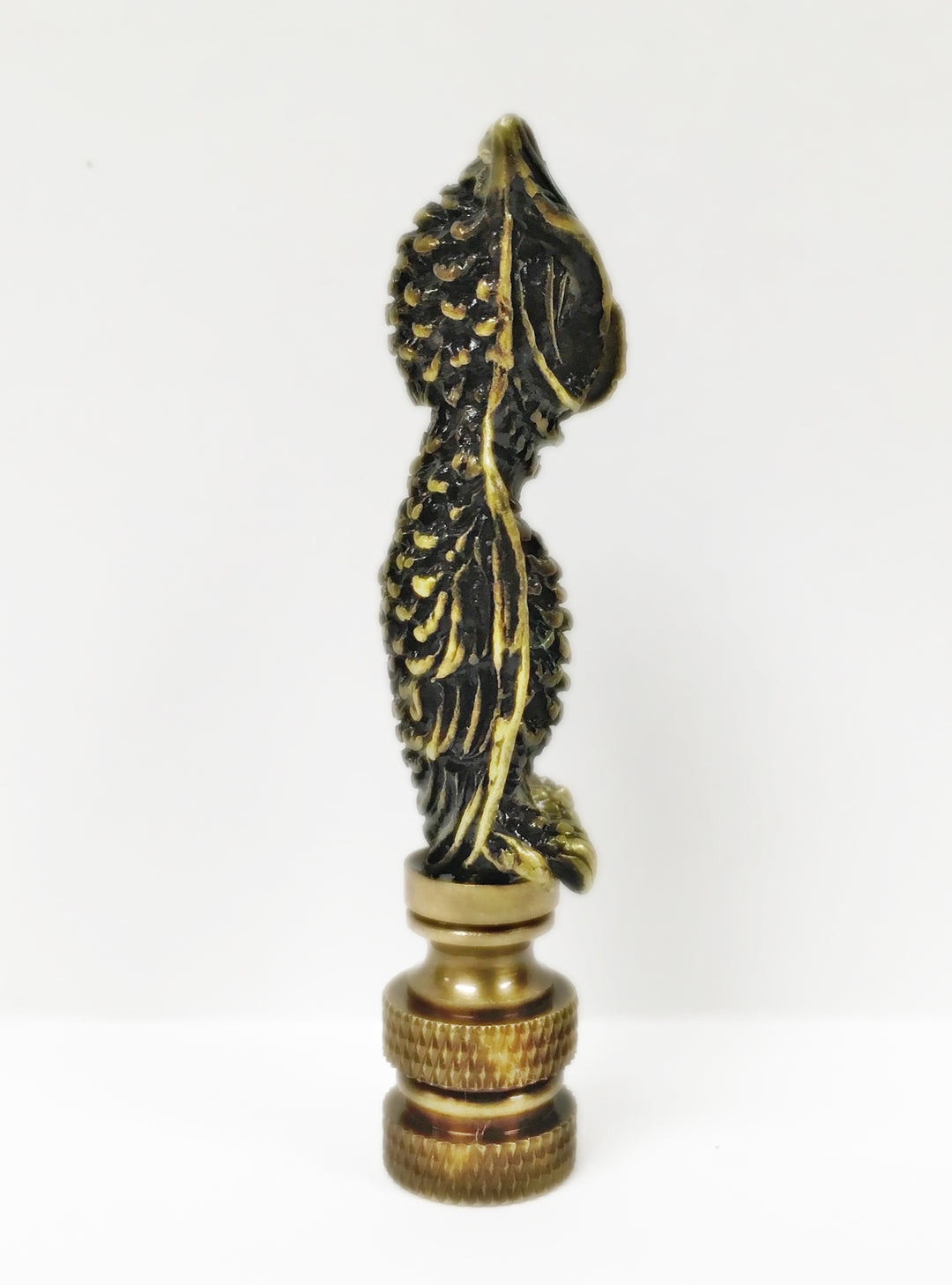 OWL Lamp Finial-Aged Brass Finish, Highly detailed metal casting – Lamp ...