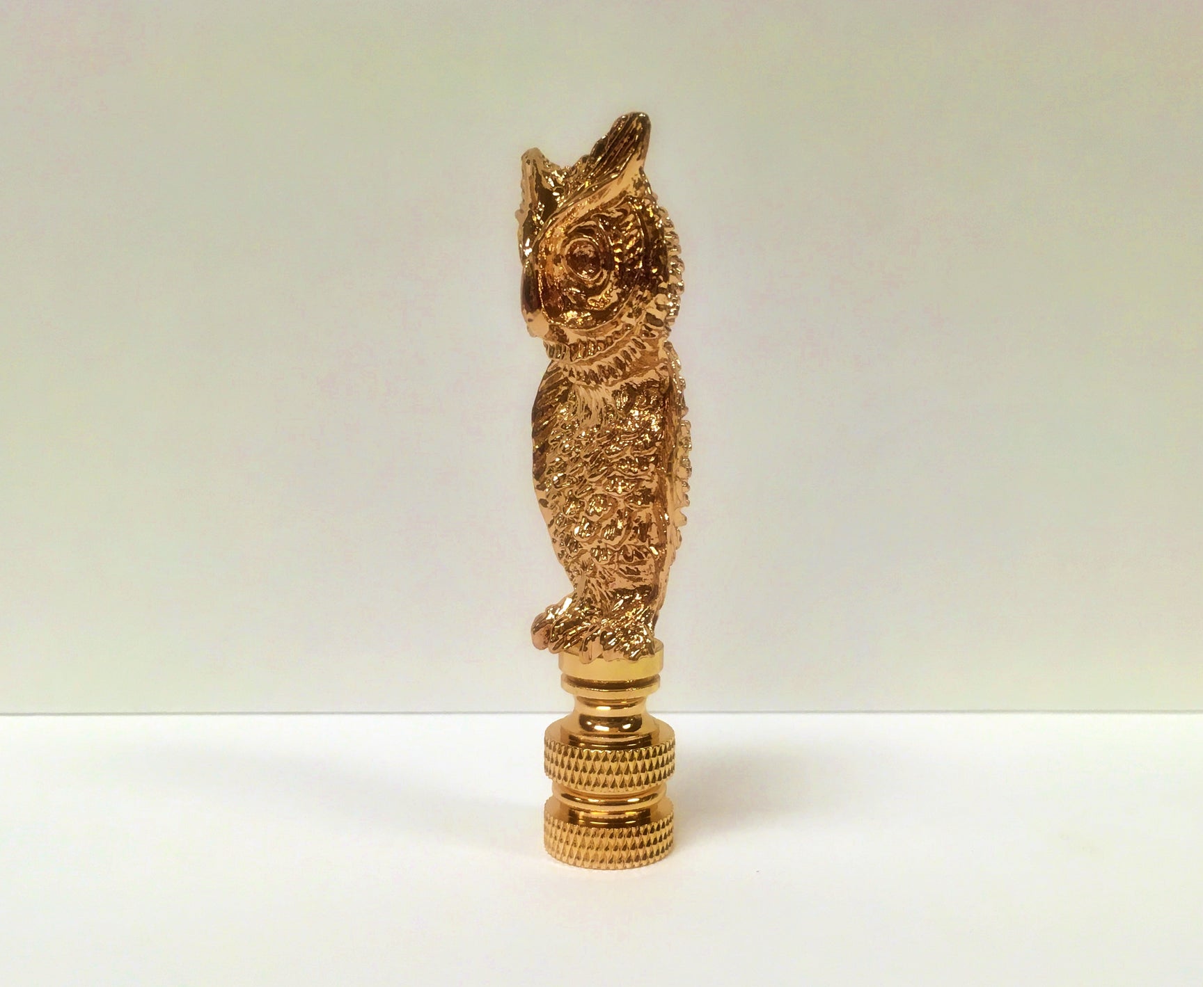 OWL Lamp Finial-Bright gold Finish, Highly detailed metal casting ...