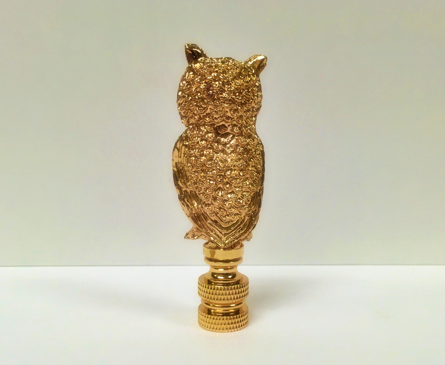 OWL Lamp Finial-Bright gold Finish, Highly detailed metal casting ...