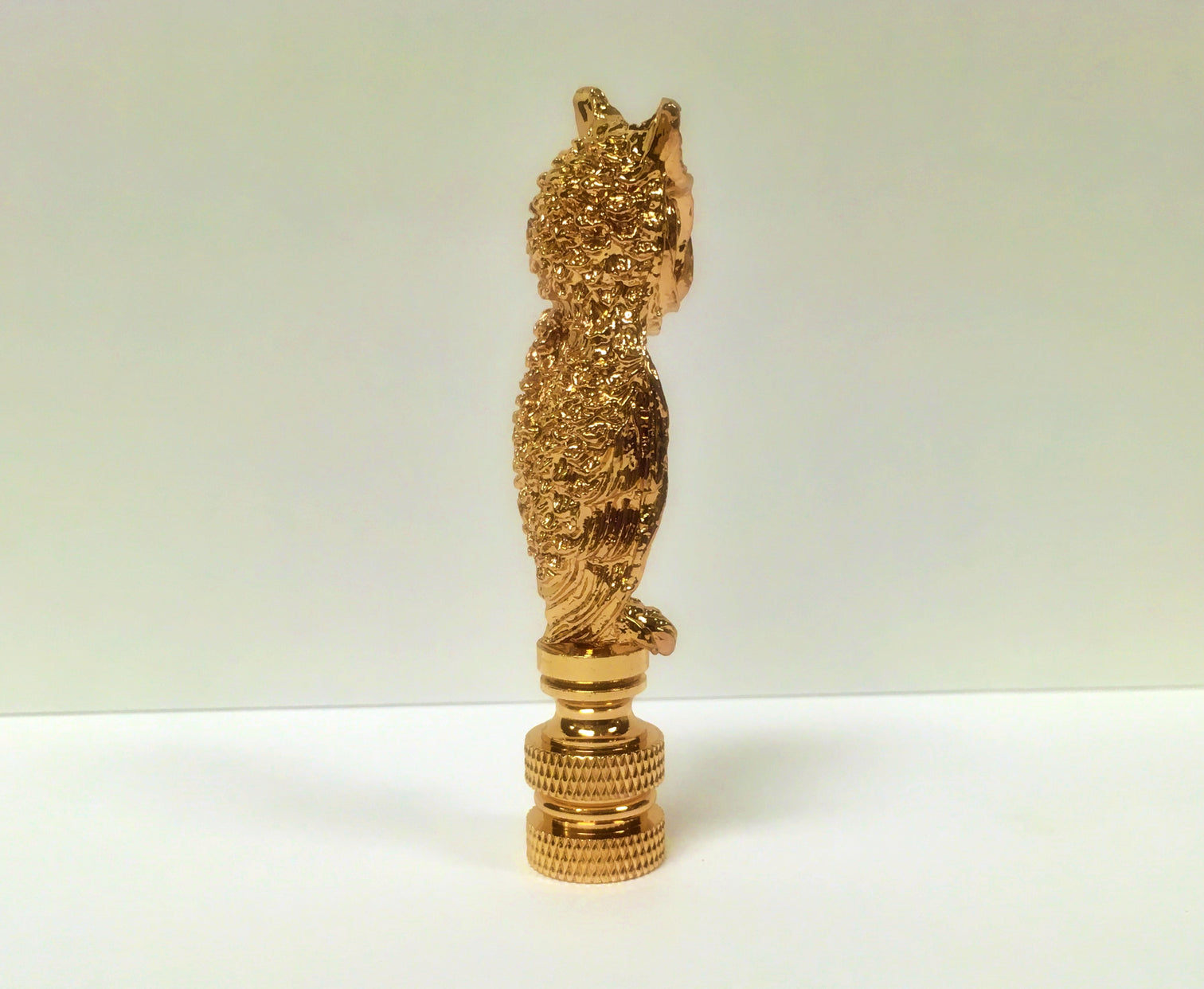 OWL Lamp Finial-Bright gold Finish, Highly detailed metal casting ...